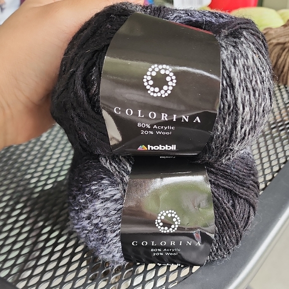 Hobbii | Art | Colorina Black And Gray Yarn | Poshmark